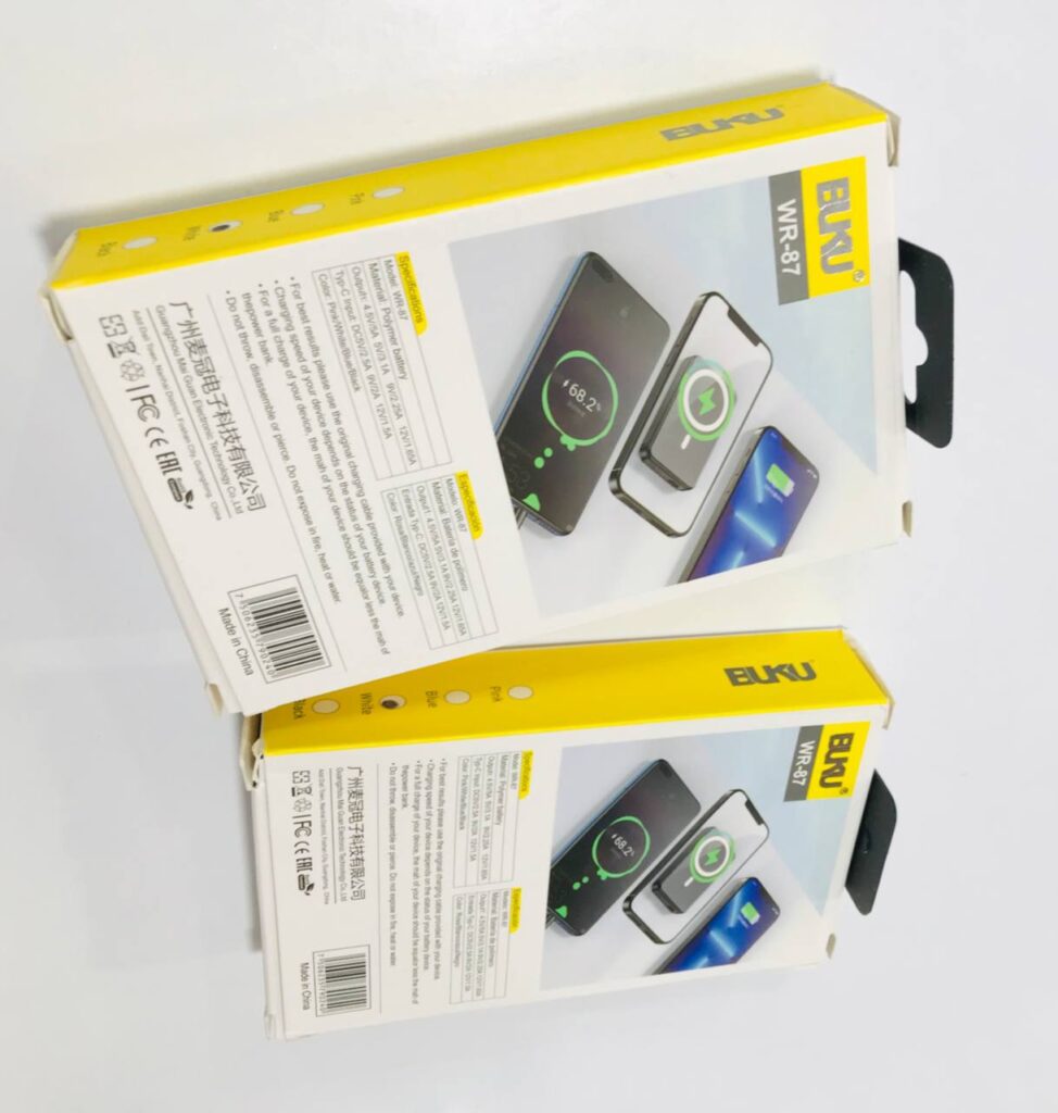 پاور بانک وایرلس شارژ بوکو 10000Ma مدل WR-87 - پرشین مارکت الوند